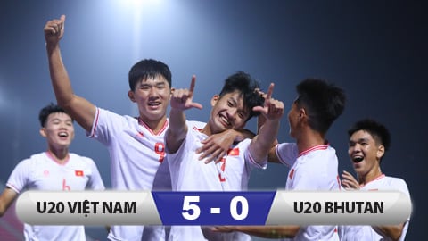 Kết quả U20 Việt Nam 5-0 U20 Bhutan: Công Phương rực sáng - Bongdaplus.vn
